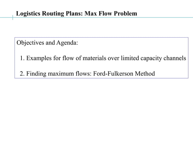 maxflow.ppt | Computer Networking | Computing