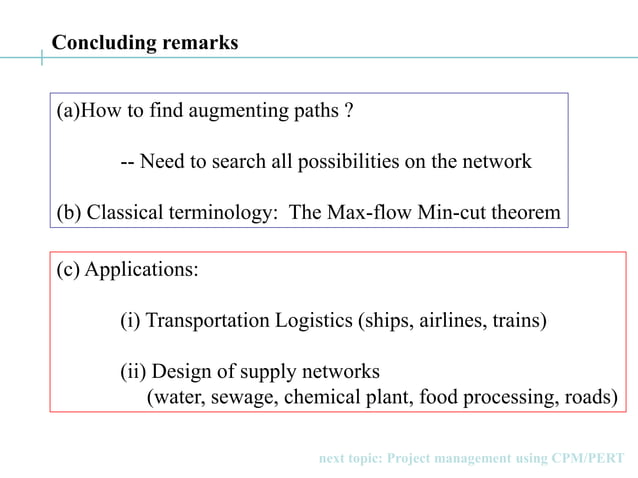 maxflow.ppt | Computer Networking | Computing