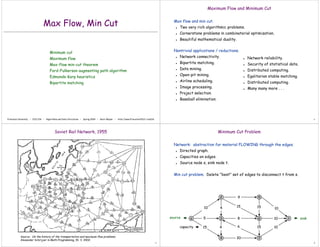 maxflow.4up.pdf for the Maximam flow to solve using flord fulkerson algorithm | PPT