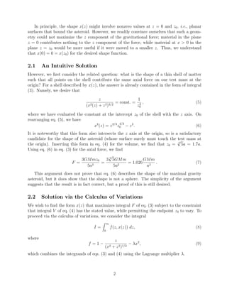 Max gravity asteroid | PDF