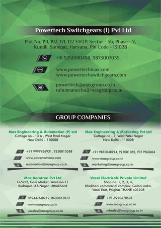 Industrial Automation Company In India | Electrical Automation Company in India - Max ...