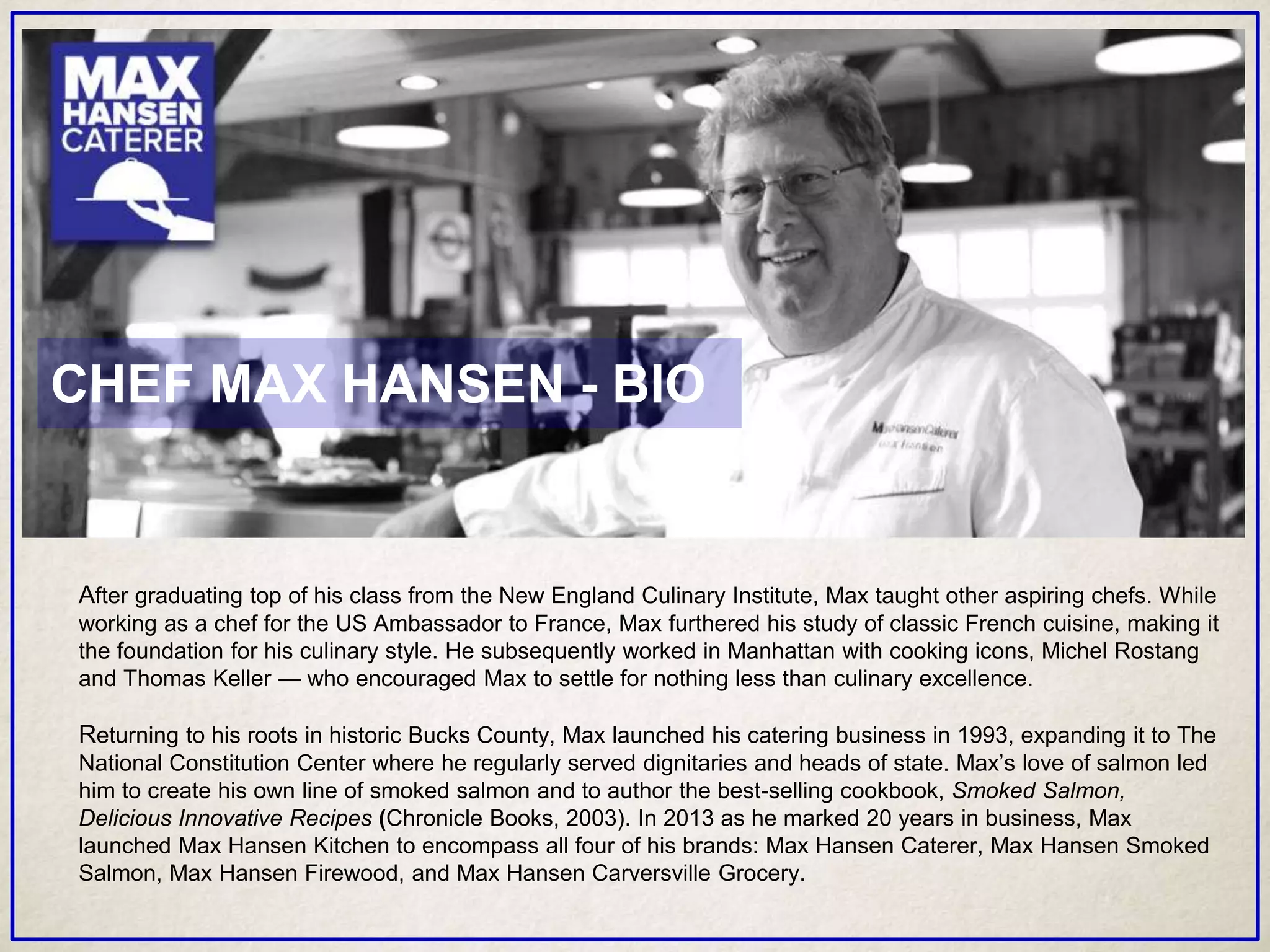 Max Hansen Caterer Presentation | PPTX