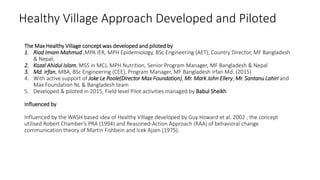 Healthy Village: An Approach for localizing SDGs and combat child ...