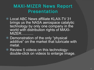 Maxi Mizer WH Presentation | PPT