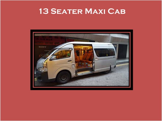 Maxi Cab Singapore | PPT | Free Download