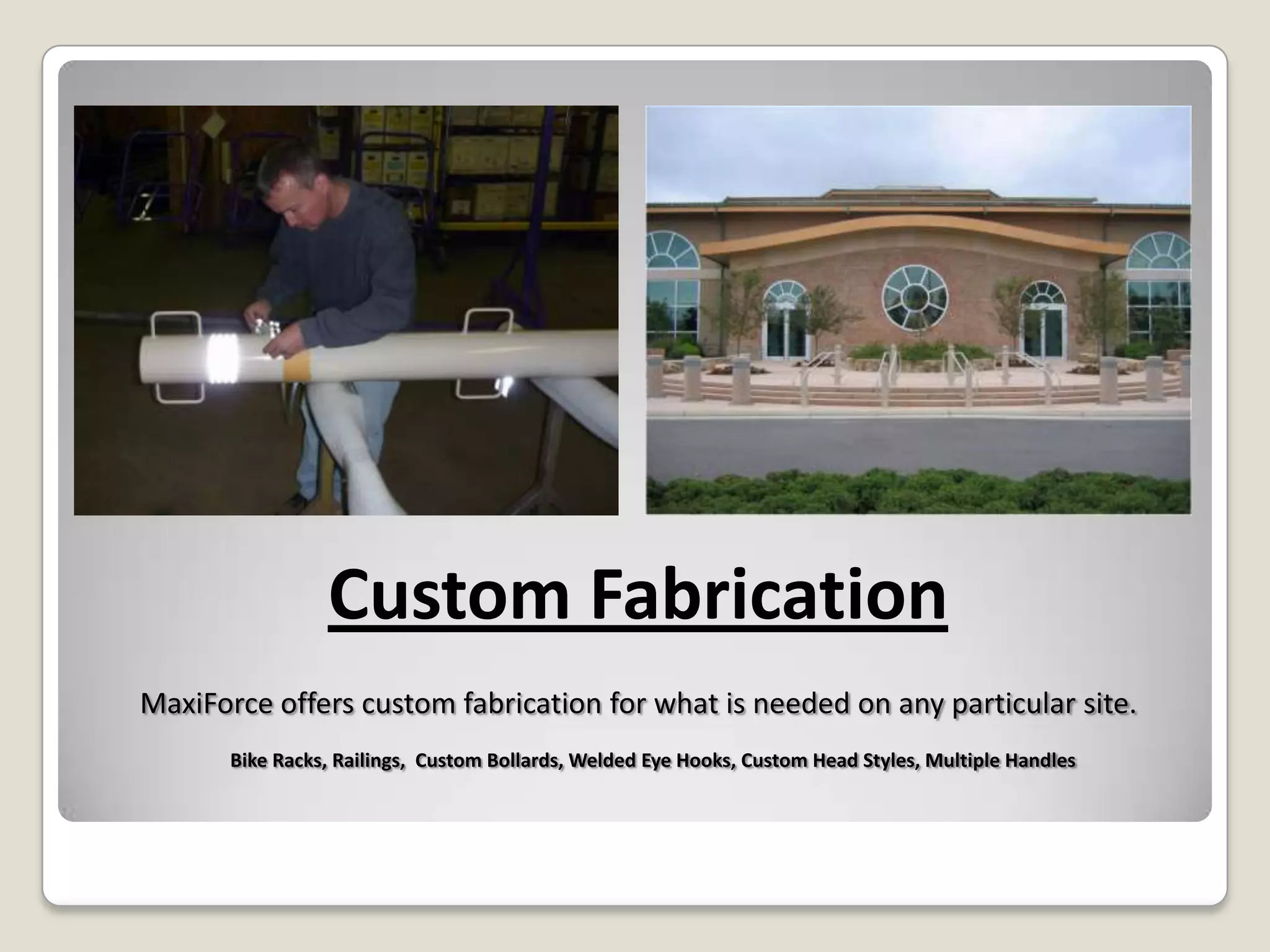 Maxi Force Bollard Presentation | PPTX