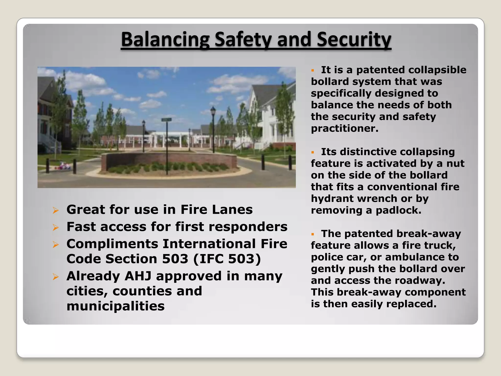 Maxi Force Bollard Presentation | PPTX