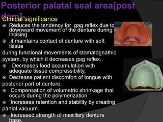 significance of maxillary denture bearing area | PPTX
