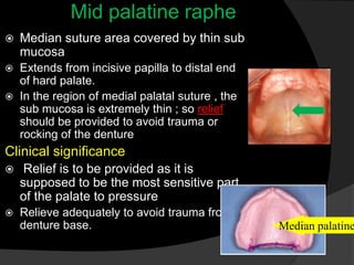 significance of maxillary denture bearing area | PPTX
