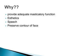 Maxillary denture-landmarks | PPTX