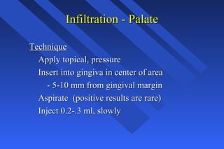 Maxillary anesthesia 1 | PPT
