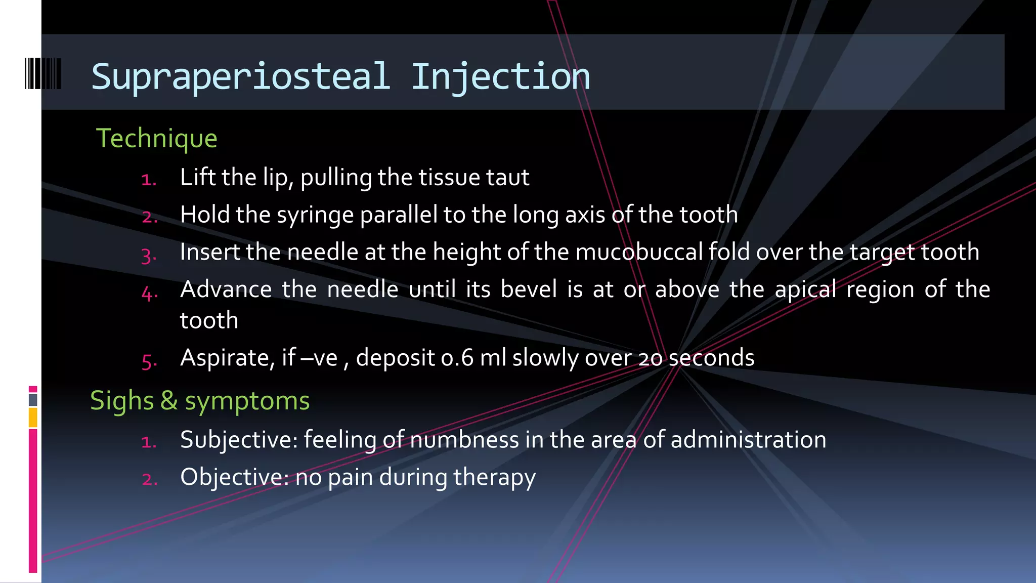 Maxillary anesthesia: its technique | PPTX