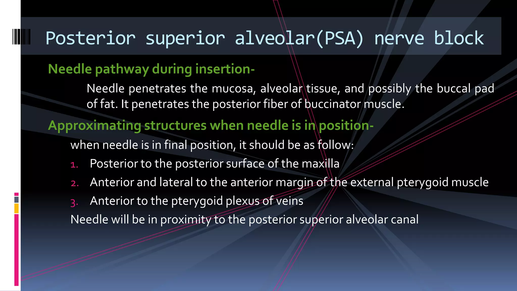 Maxillary anesthesia: its technique | PPTX