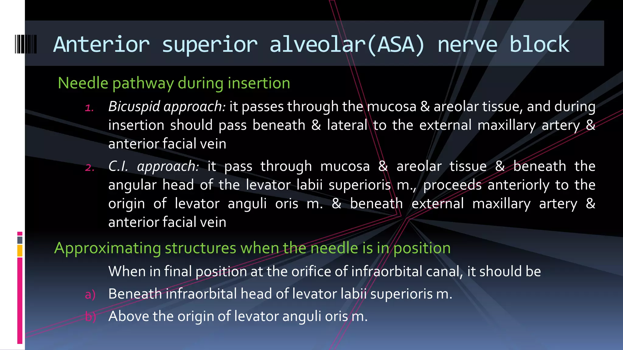 Maxillary anesthesia: its technique | PPTX