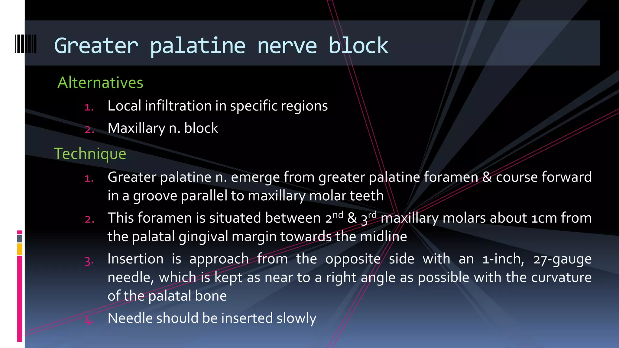 Maxillary anesthesia: its technique | PPTX