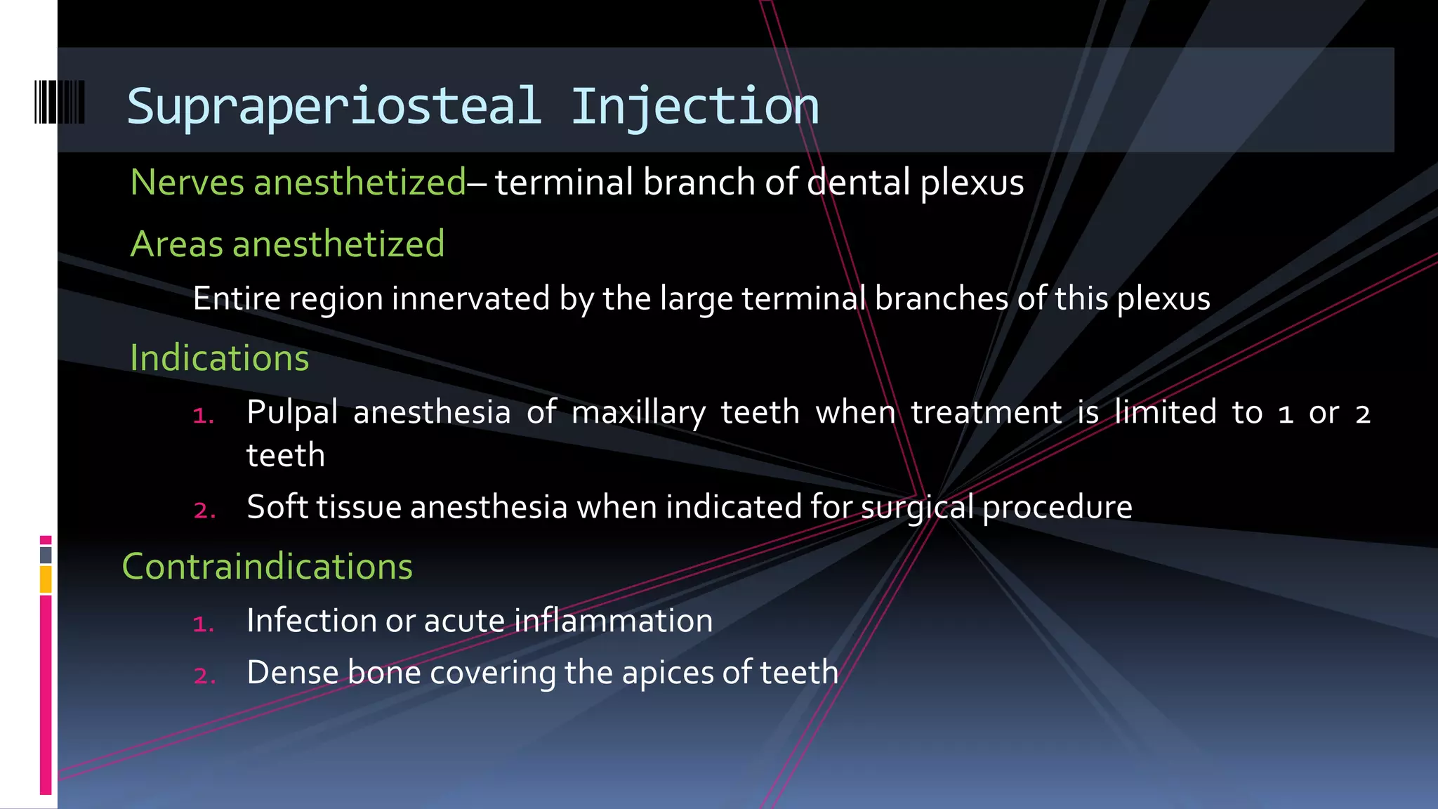 Maxillary anesthesia: its technique | PPTX