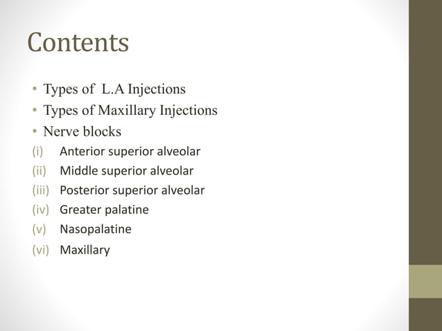 Maxillary anesthesia | PPT