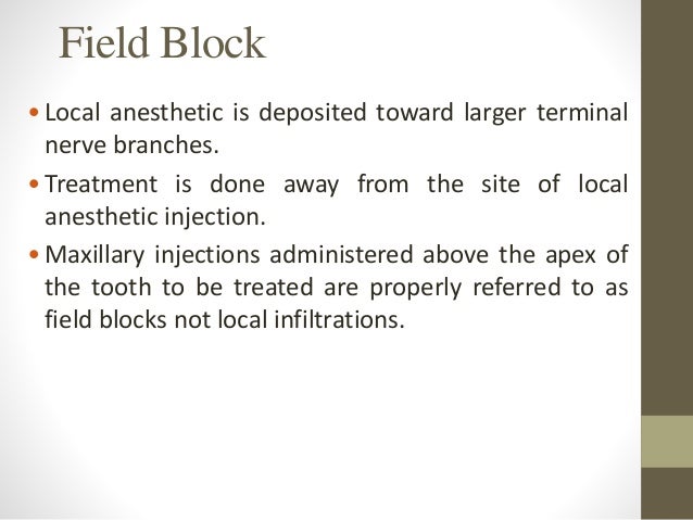 Maxillary anesthesia