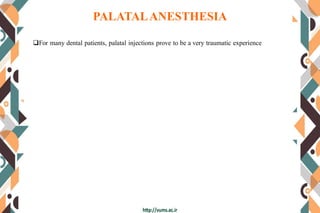 Maxillary anesthesia techniques | PDF