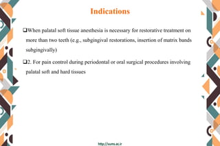 Maxillary anesthesia techniques | PDF