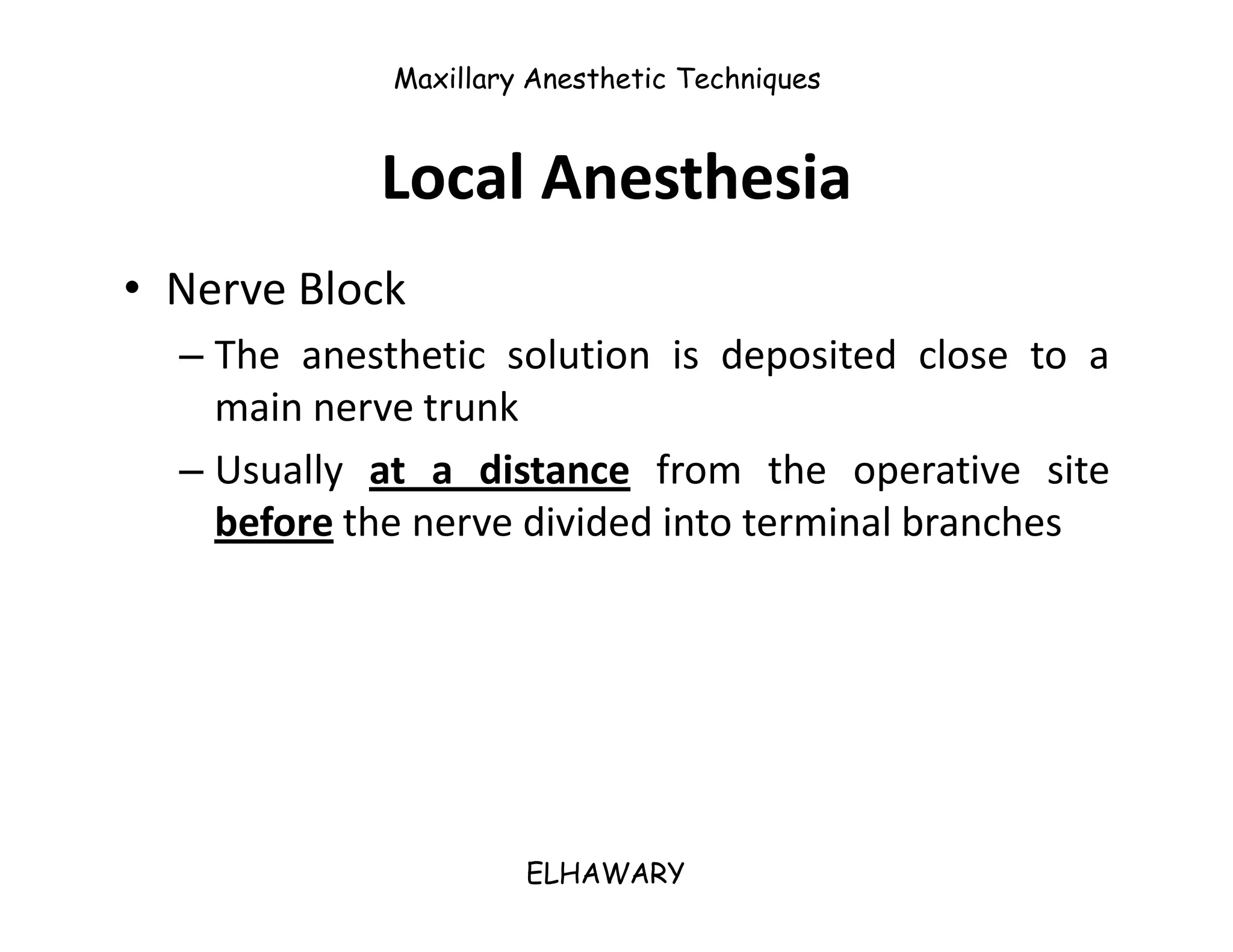 Anesthetic techniques - Maxillary anesthetic techniques | PDF