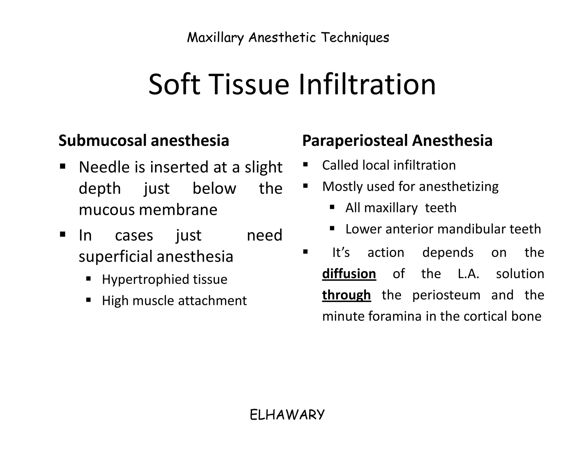 Anesthetic techniques - Maxillary anesthetic techniques | PDF