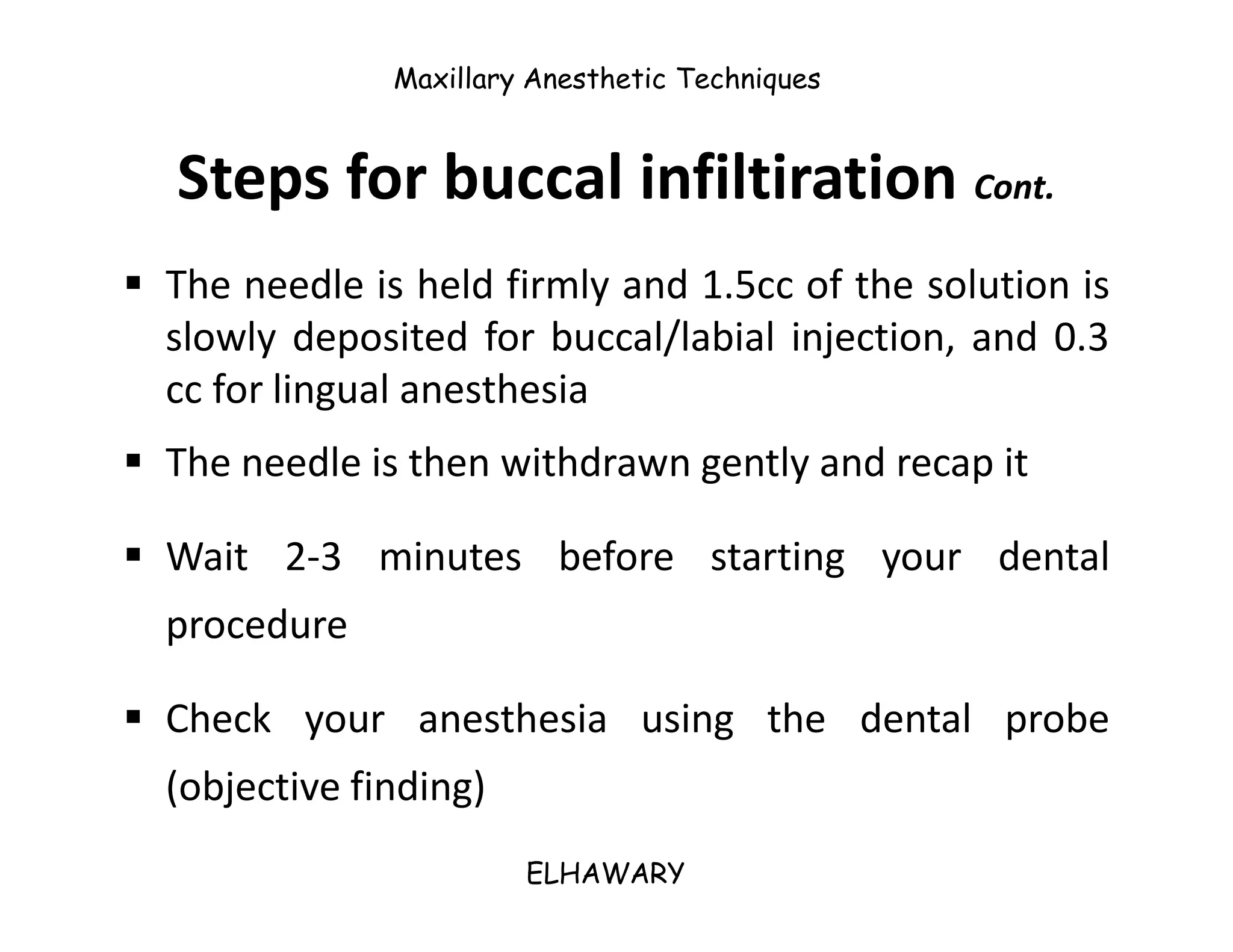 Anesthetic techniques - Maxillary anesthetic techniques | PDF