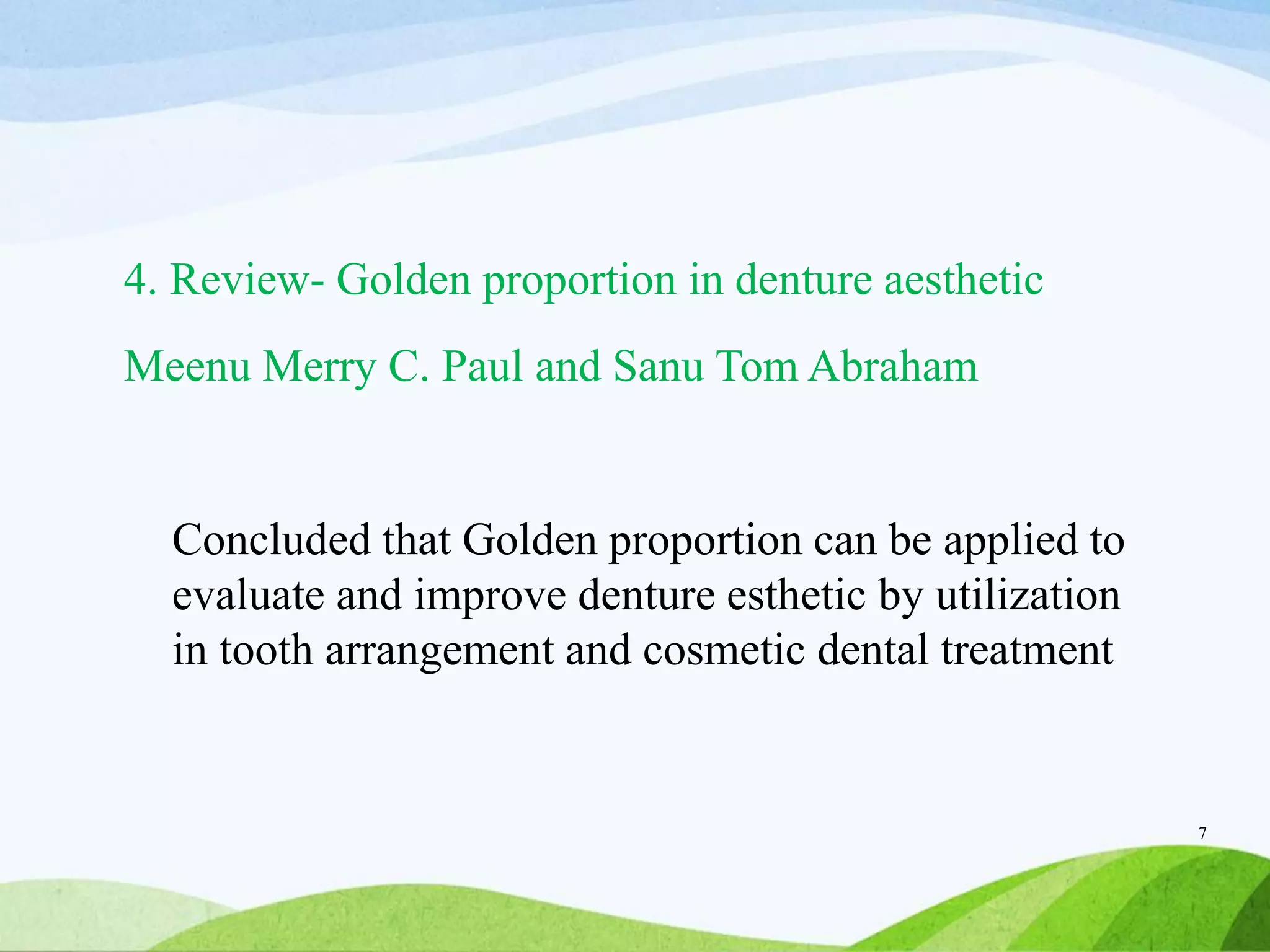Maxillary anterior teeth and their relation to Golden 1.pptx