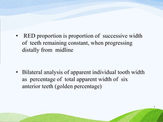 Maxillary anterior teeth and their relation to Golden 1.pptx