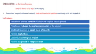 MAXILLARY DEFECTS CLASSIFICATIONS & DIFFERENT PROSTHETIC ...