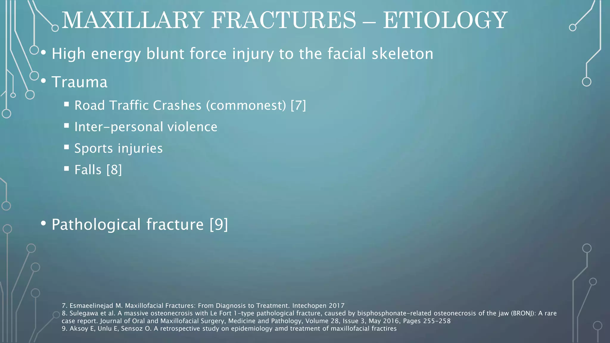 Maxillary fractures | PPTX