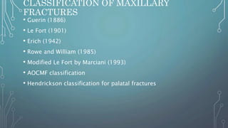 Maxillary fractures | PPTX
