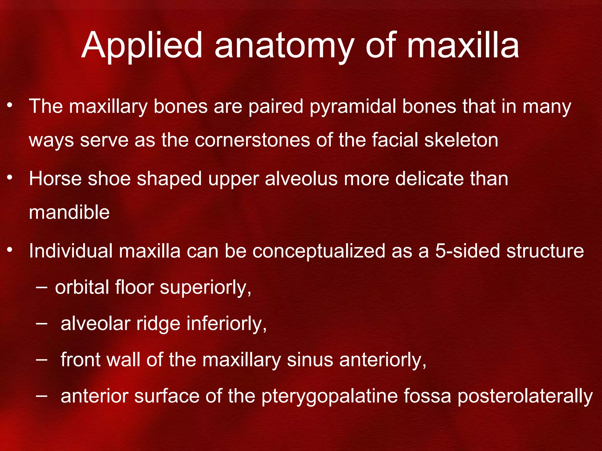 Maxillary fractures presentation ih | PPT