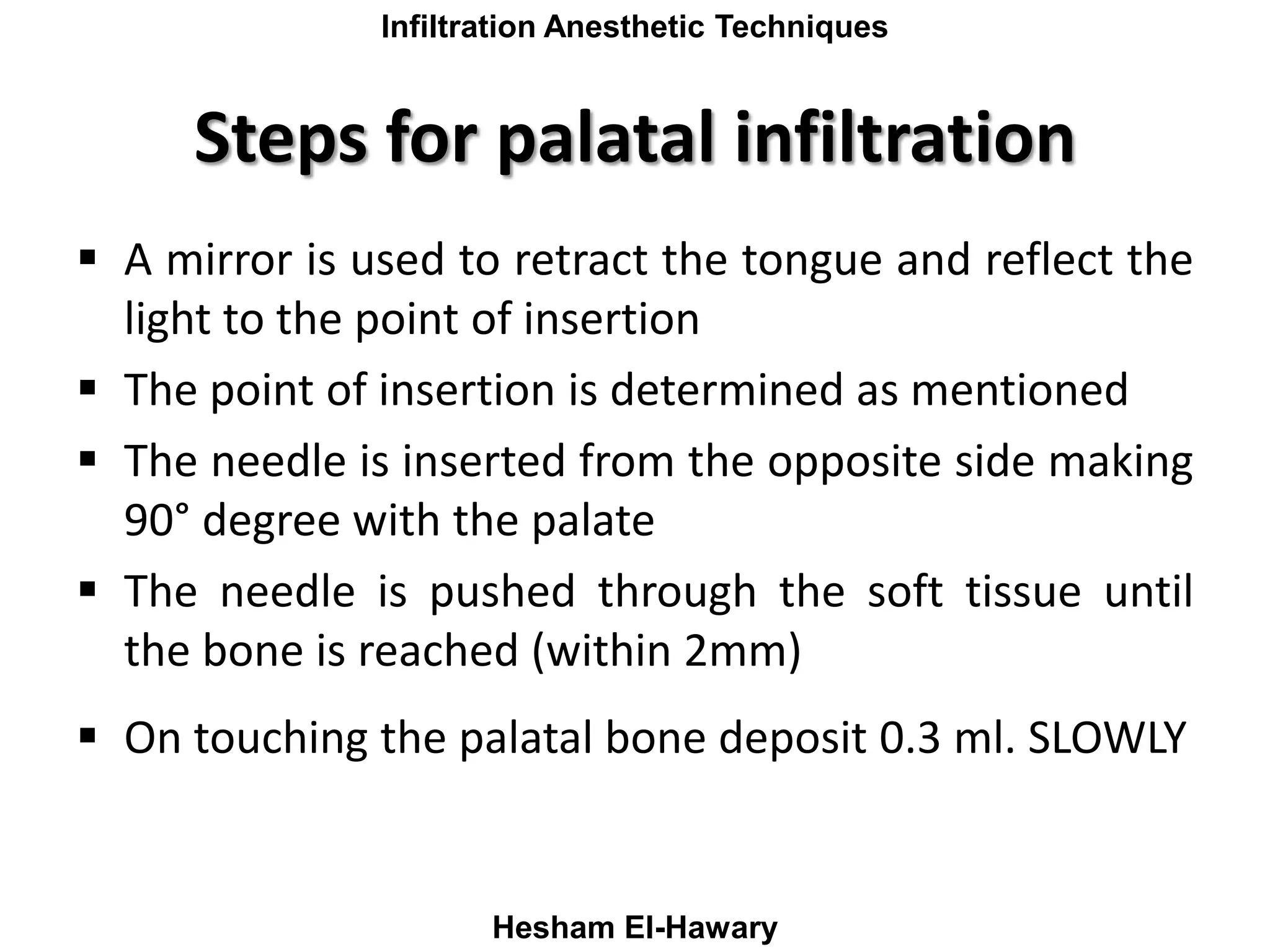 Maxillary infiltration anesthetic techniques (with photos) | PPTX