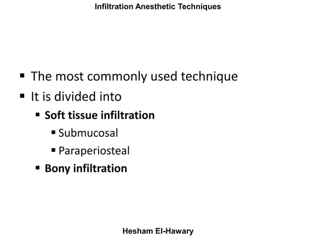 Maxillary infiltration anesthetic techniques (with photos) | PPTX ...