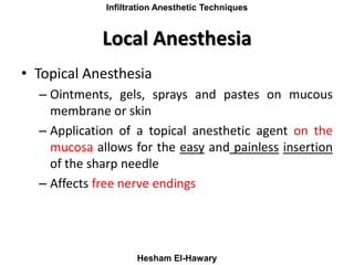 Maxillary infiltration anesthetic techniques (with photos) | PPTX