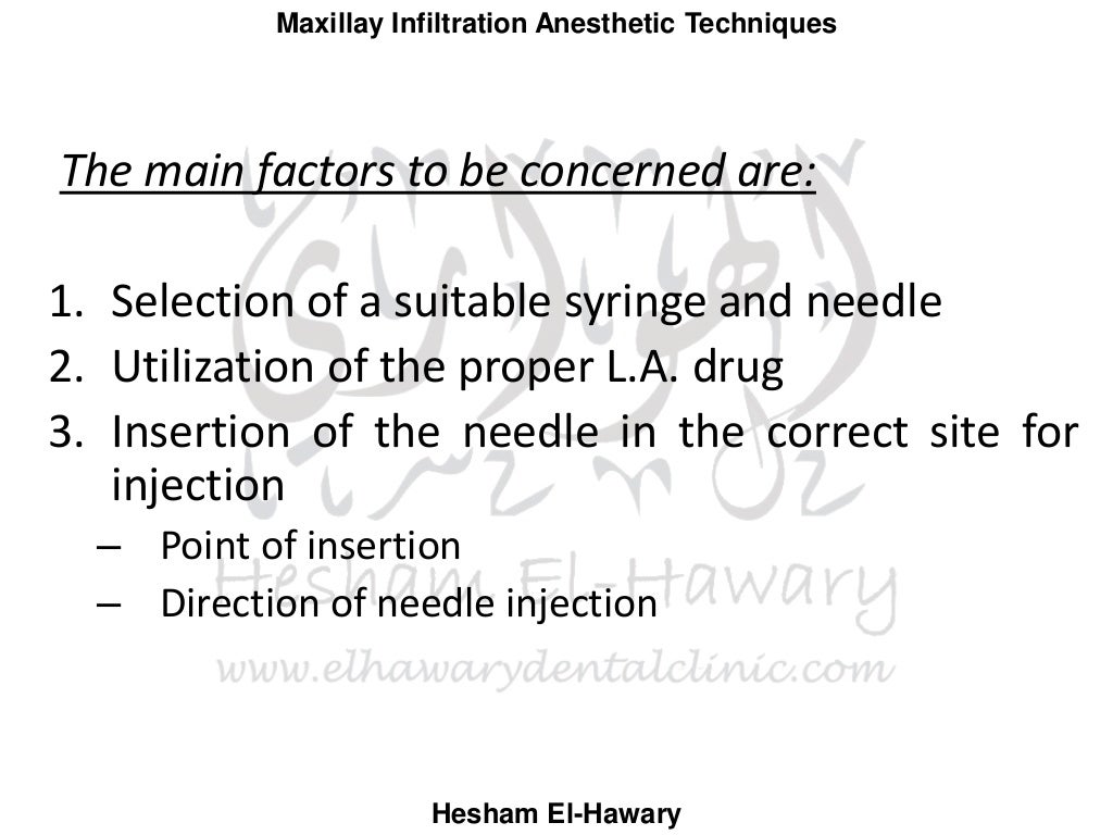 Maxillary infiltration anesthetic techniques (with photos)