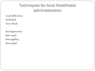 Maxillary injection techniques | PPT