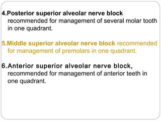 Maxillary injection techniques | PPT