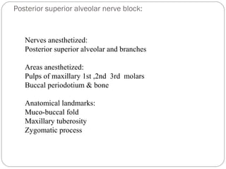 Maxillary injection techniques | PPT