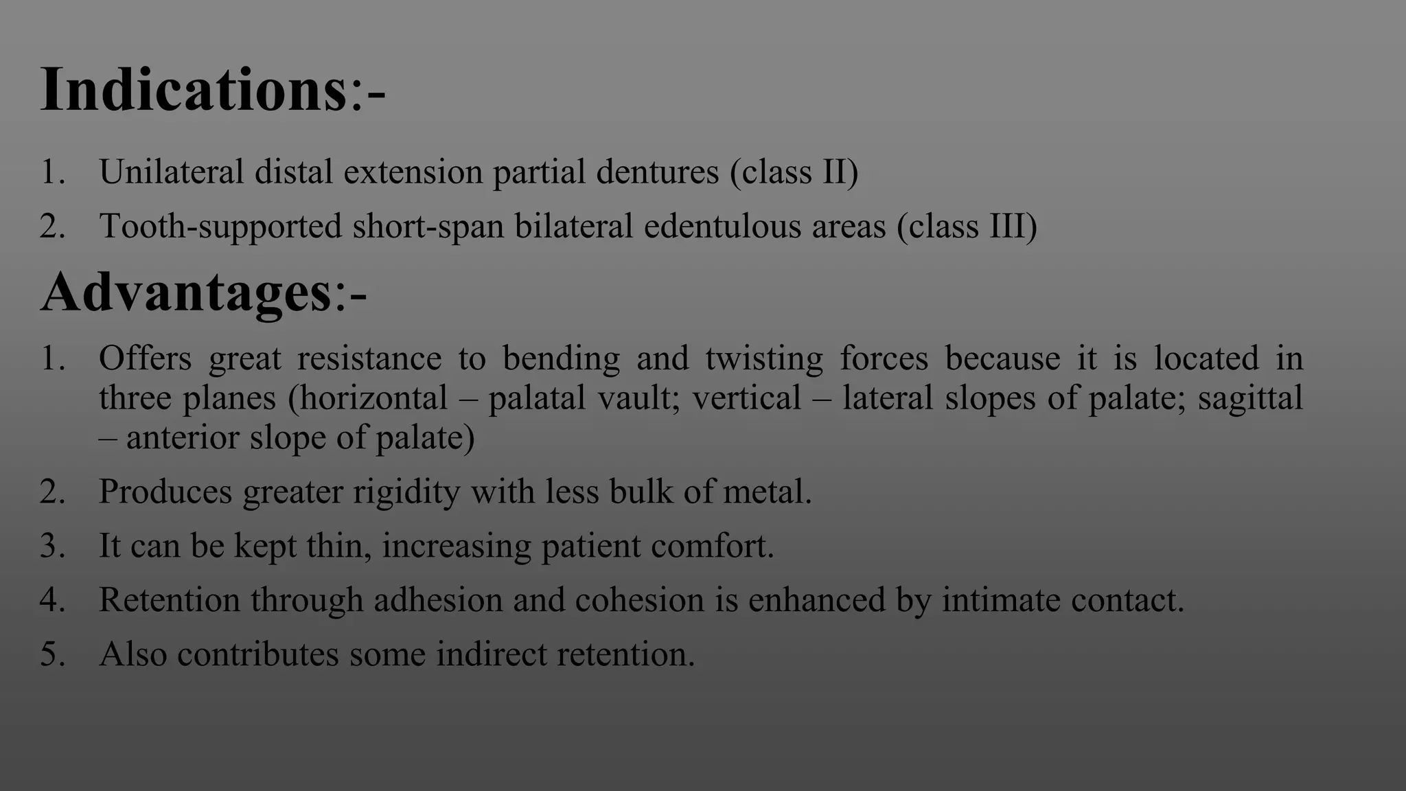 Maxillary major connectors | PPTX