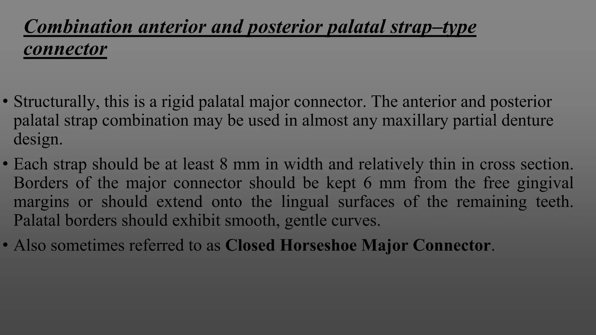 Maxillary major connectors | PPTX
