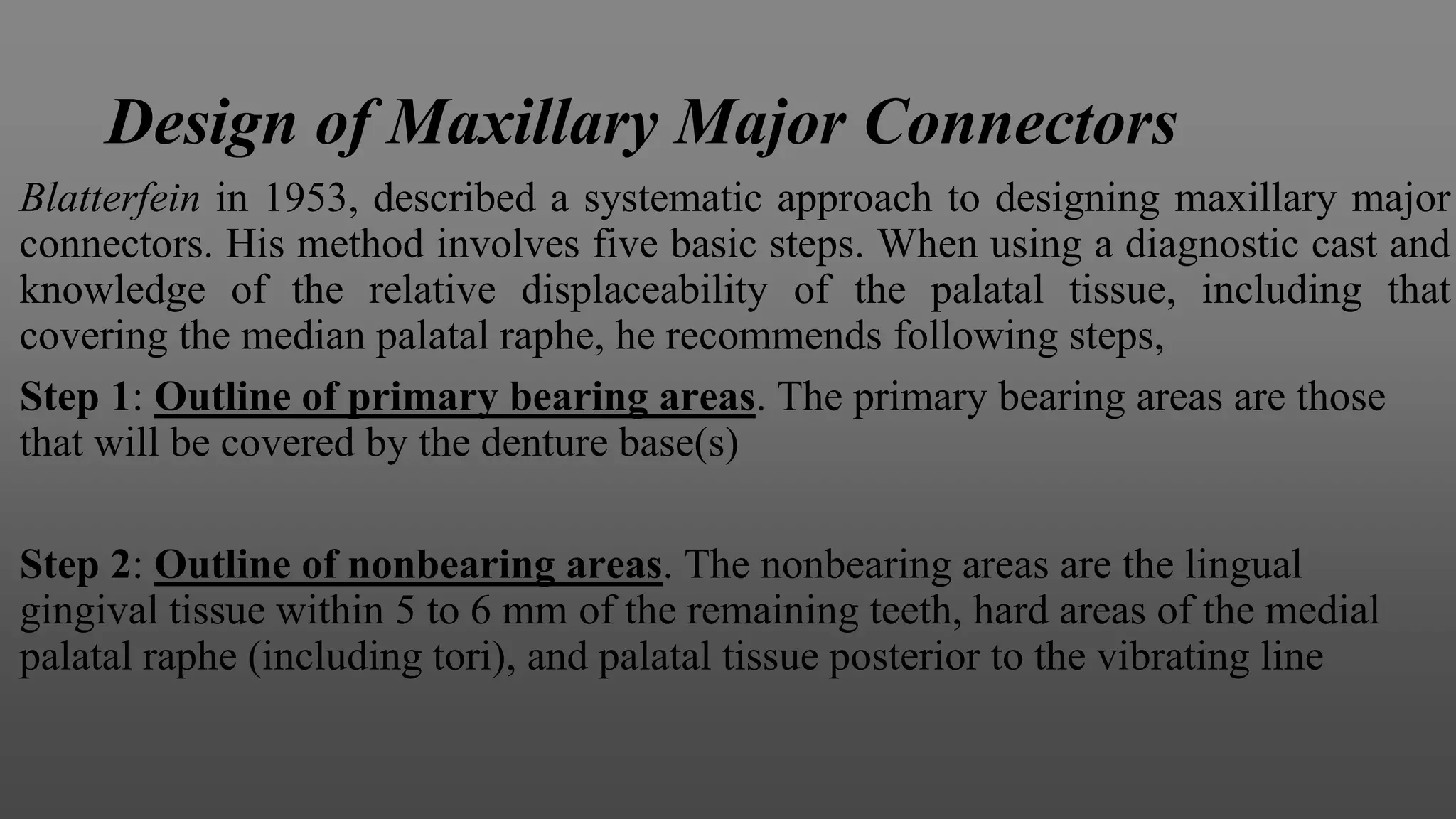 Maxillary major connectors | PPTX