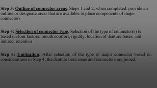 Maxillary major connectors | PPTX