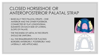 MAXILLARY MAJOR CONNECTORS IN CPD PROSTHO | PPTX