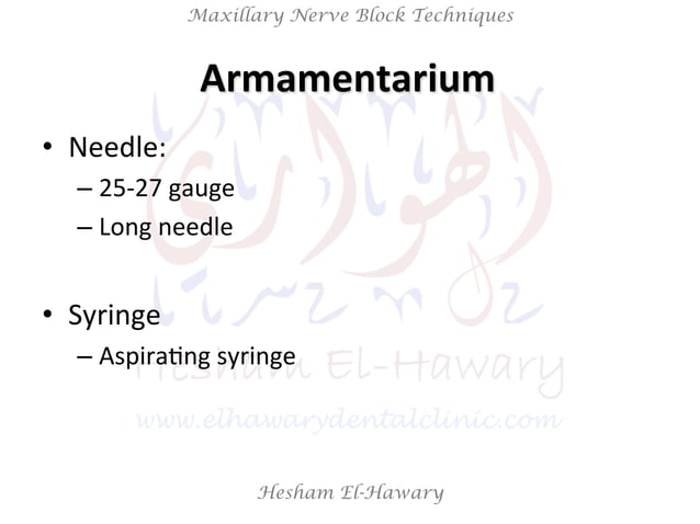 Maxillary nerve block anesthetic technique (with photos) | PDF | Ear ...