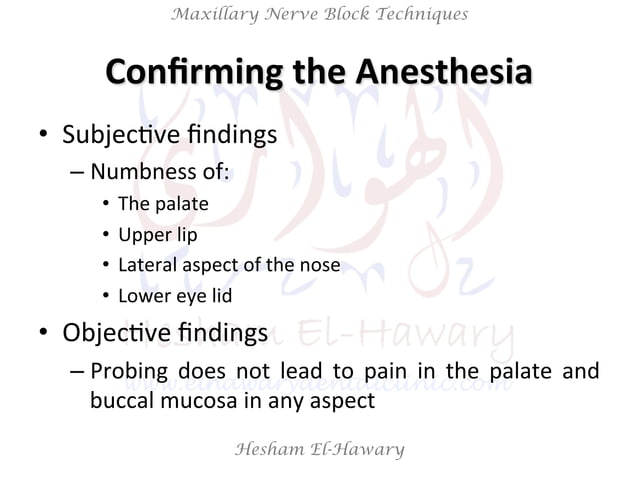 Maxillary nerve block anesthetic technique (with photos) | PDF | Ear ...