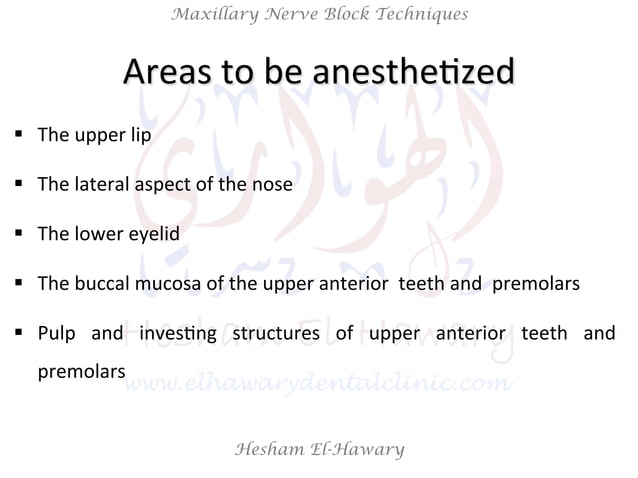 Maxillary nerve block anesthetic technique (with photos) | PDF | Ear ...