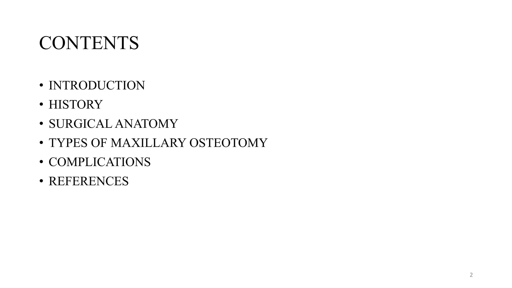 Maxillary osteotomies procedure | PPTX