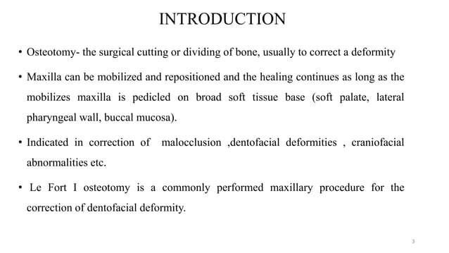 Maxillary osteotomies procedure | PPTX